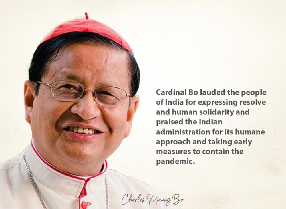 Covid 19: Catholic Church of Asia head Cardinal Charles Maung Bo holds ...